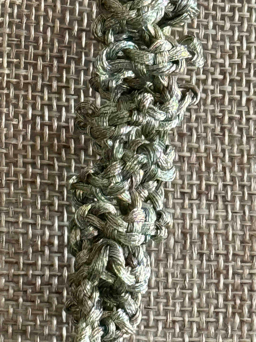 Japanese Metallic Green Fiber Necklace- 33" (Edo Yatsu Spirals ...