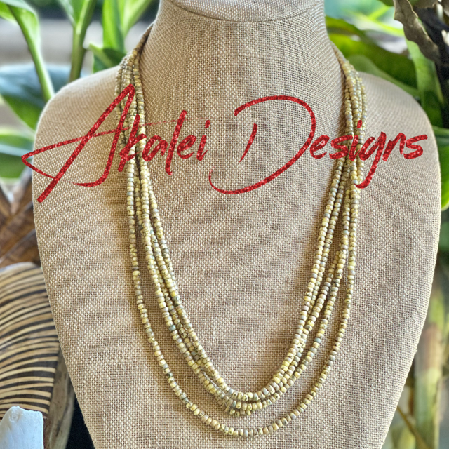 Yellow Picasso Hawaiian Forbidden Island Inspired Tiered Strands - 140 ...